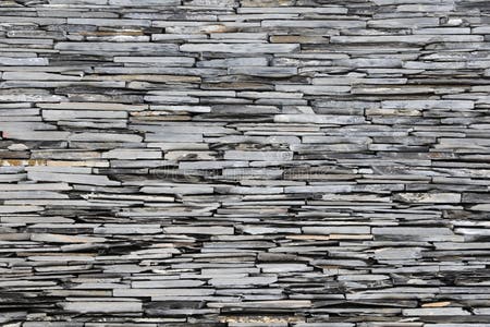 Slate Stone Wall stock image. Image of brick, copy, architecture - 18053635
