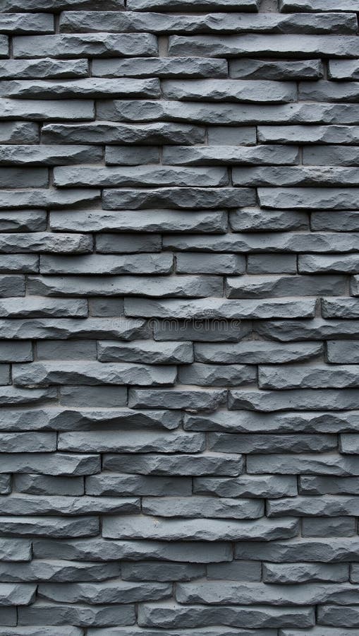 Slate Stone Wall Texture in Shades of Gray and Black with Rough Stacked ...