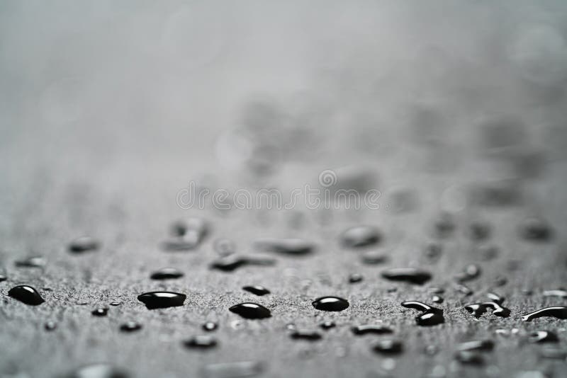 Slate Surface with Water Drops Macro Shot Stock Photo - Image of moist ...