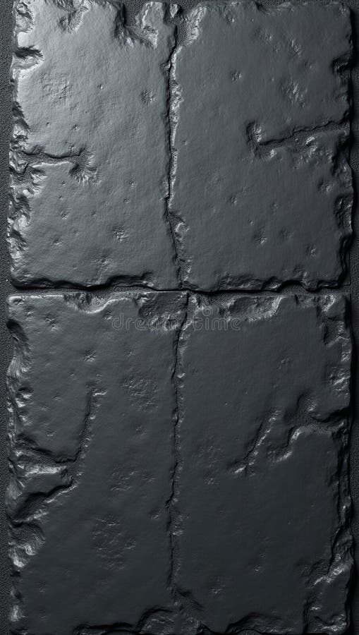 Slate Tile Texture with Rough Natural Edges and Deep Gray Tones Stock ...