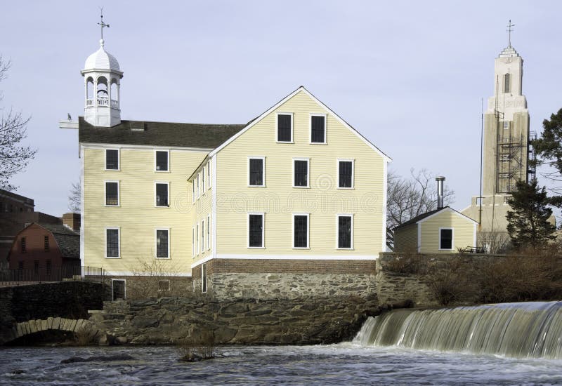 Slater Mill stock image. Image of river, chafee, national - 4296185