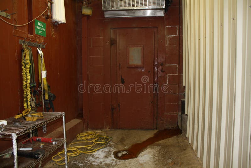 Slaughter House stock photo. Image of hooks, prongs, slaughter - 31195520