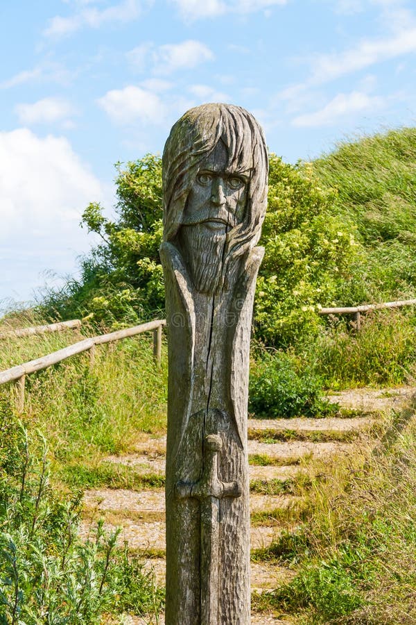 Slav Sculpture at Kap Arkona, Ruegen Editorial Stock Photo - Image of ...
