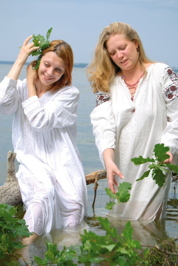 Slav women stock image. Image of face, female, nature - 10048027