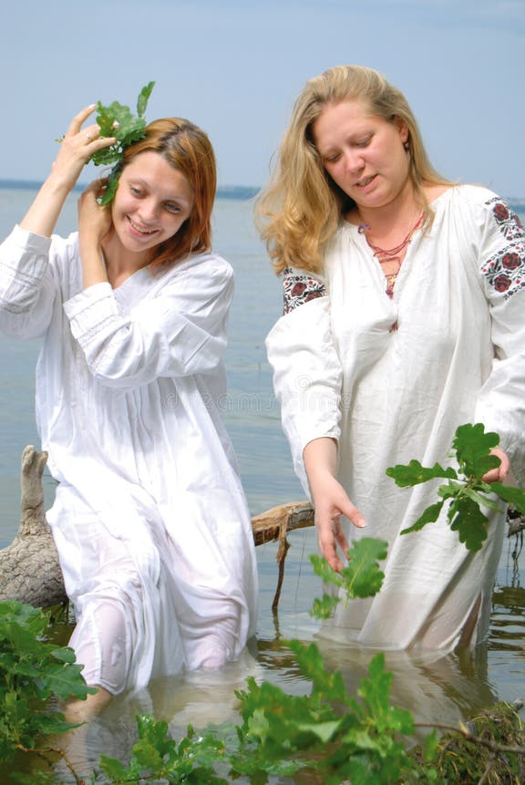 Slav women stock image. Image of face, female, nature - 10048027