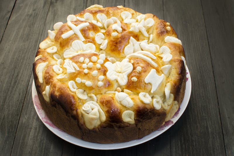 Slava Cake Decoration stock image. Image of balkan, faith - 61013489