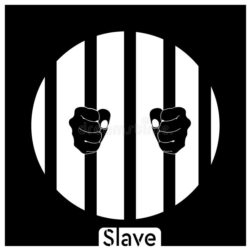 The Slave Black Background.eps Stock Vector - Illustration of symbol ...