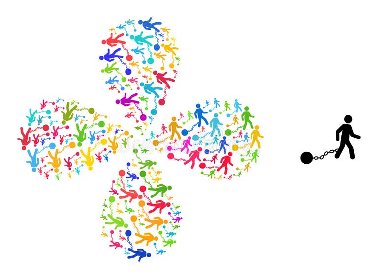 Slave Iron Icon Bright Centrifugal Burst Stock Vector - Illustration of ...