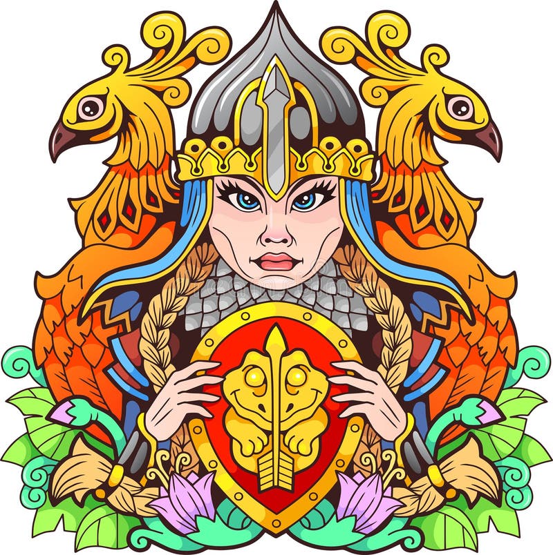 Slavic Princess, Design Illustration Stock Vector - Illustration of ...