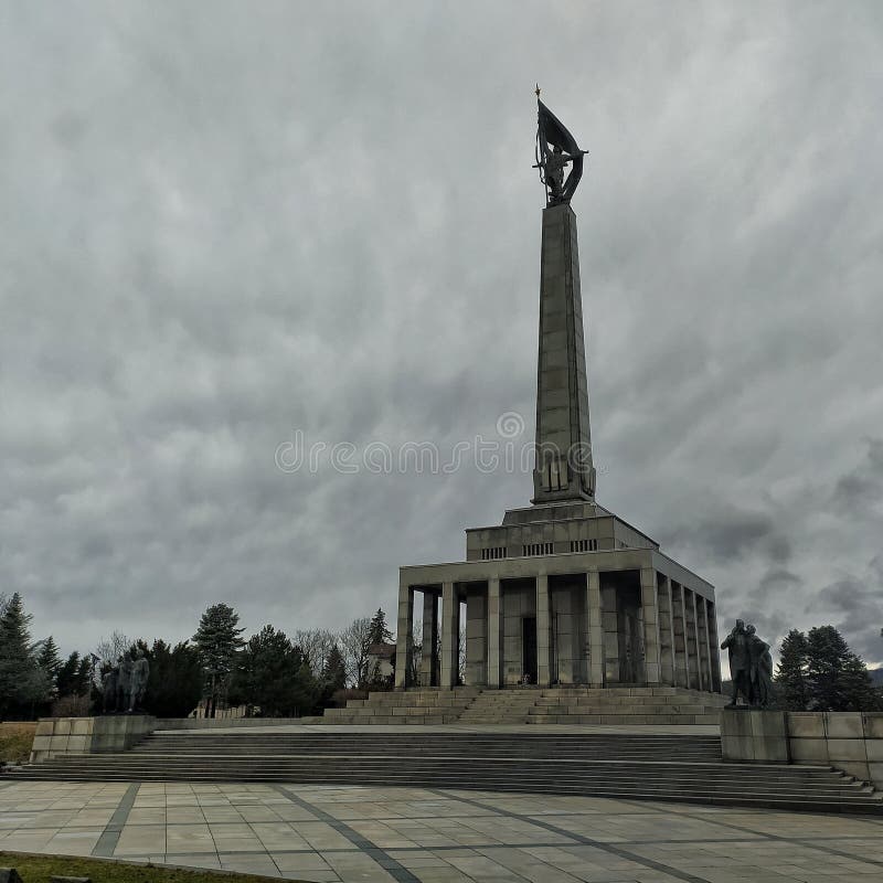 Slavin Soviet Monument Second World War Bratislava, Great View Stock ...