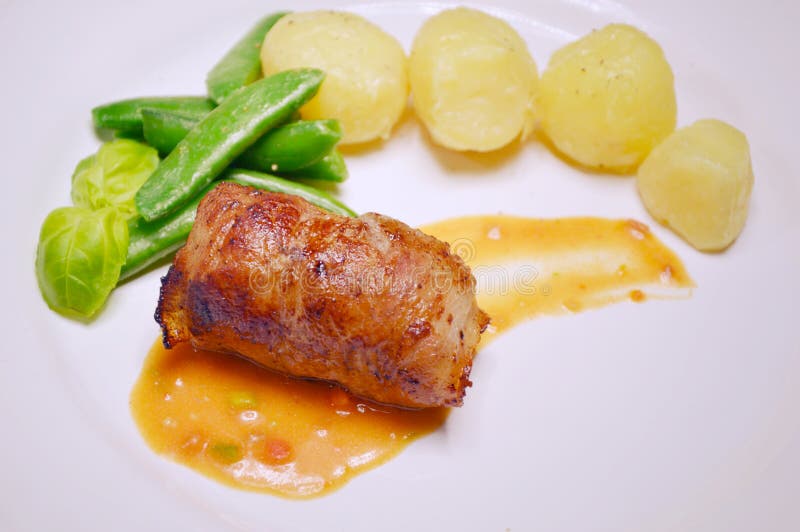 Slavink stock image. Image of cutlet, pork, colorful - 85079951