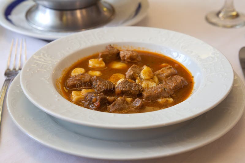 Slavonian shepherd s stew stock photo. Image of plate - 71007946