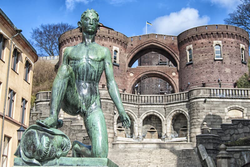 Slayer of Goliath stock image. Image of arched, historic - 30644681