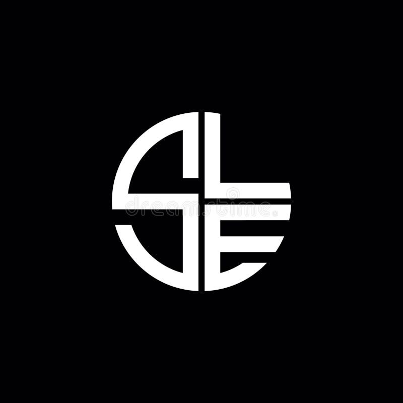 SLE Logo SLE Icon SLE Monogram SLE Letter Minimalist Circle Flat Unique ...