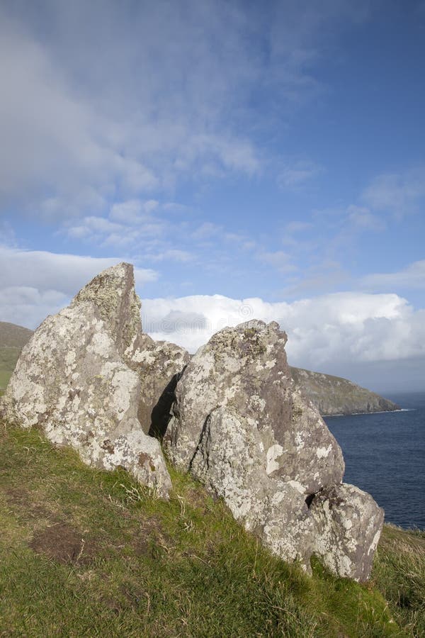 Rock at Dunquin Harbour, Slea Head; Dingle Peninsula Stock Image ...