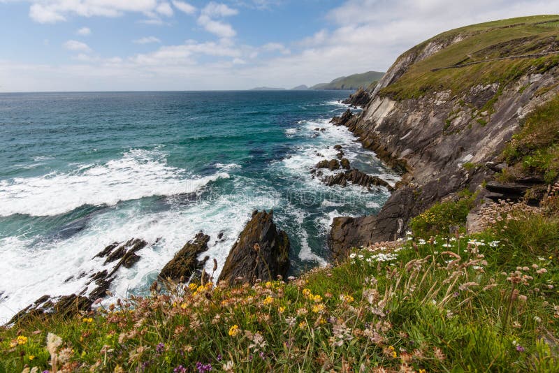 Slea Head Dingle Peninsula stock photo. Image of horizon - 79112516