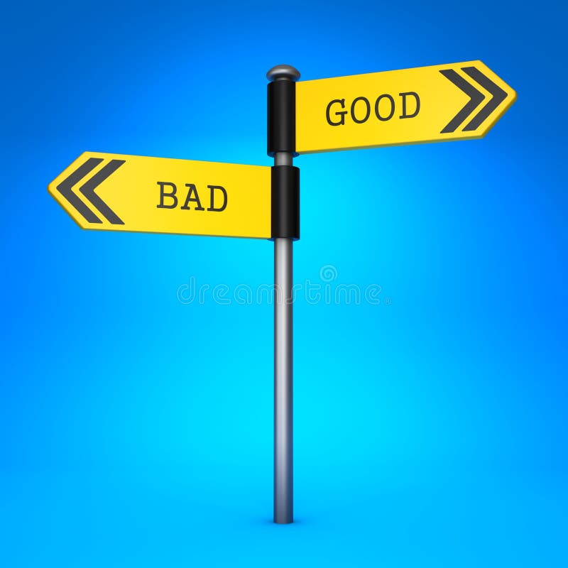 Goede En Slechte Ethische Schets Vector Illustratie - Illustration of ...