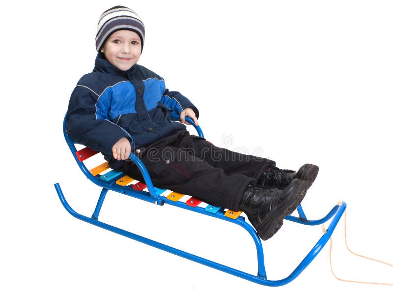 Sled stock photo. Image of caucasian, beautiful, outdoor - 12068268