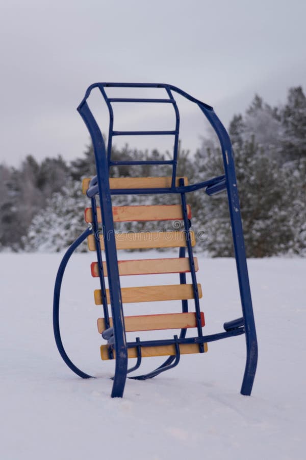 Sled stock image. Image of frozen, frost, russian, season - 83396173