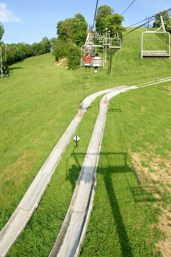 Summer Sled Track stock photo. Image of recreational - 34886720