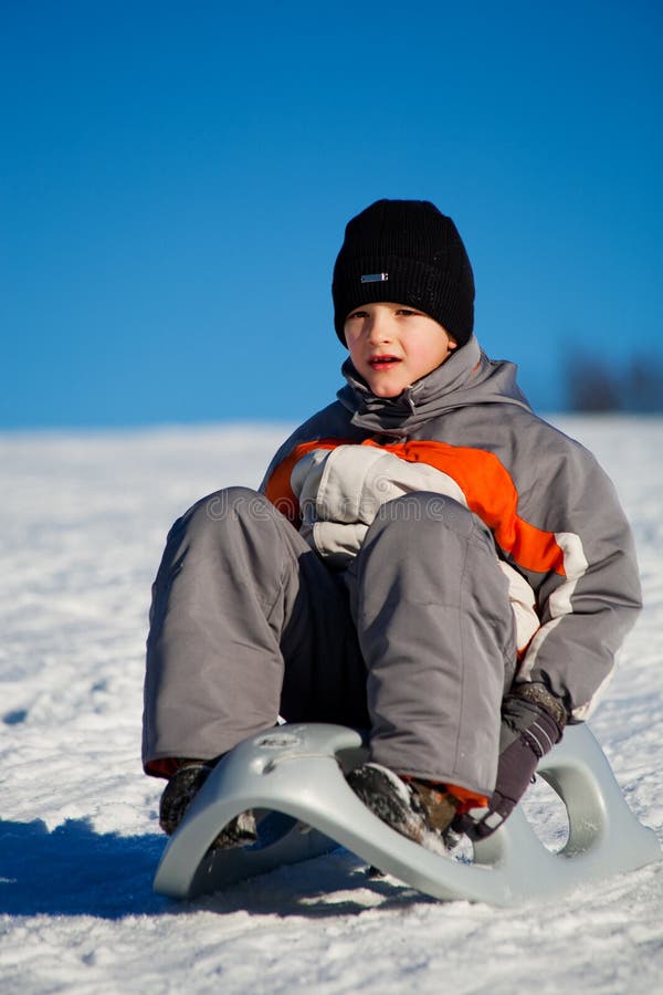 Sledding stock image. Image of sledding, childhood, speed - 7669007