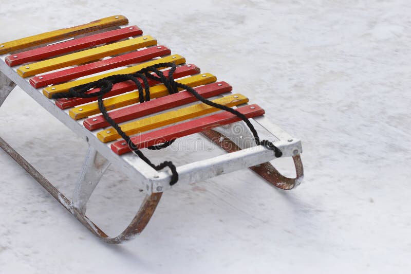 Sledge stock image. Image of winter, wintersport, abandoned - 1467607