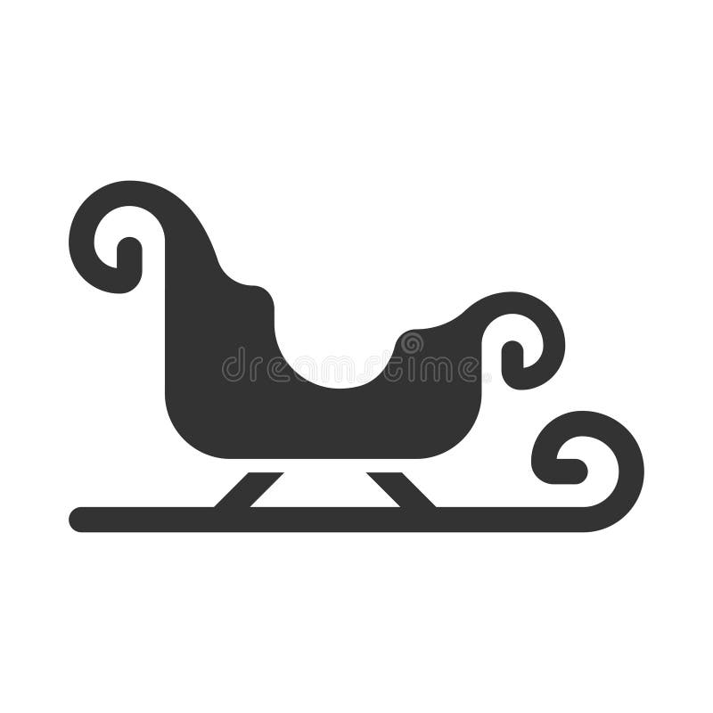 Sledge Icon stock vector. Illustration of symbol, transportation ...