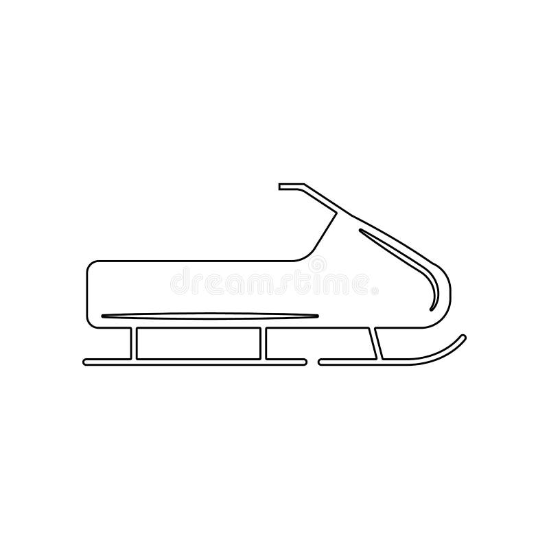 Sledding Line Drawing Stock Illustrations – 99 Sledding Line Drawing ...
