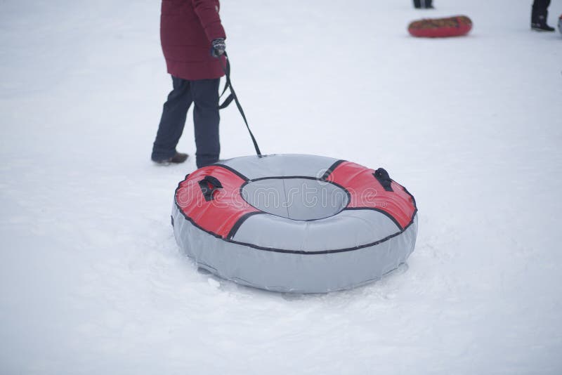 The Sledge is Round for Riding in the Snow. Cheesecakes Stock Image ...