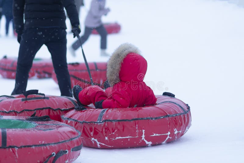 The Sledge is Round for Riding in the Snow. Cheesecakes Stock Photo ...