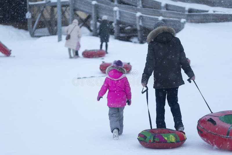 The Sledge is Round for Riding in the Snow. Cheesecakes Editorial Stock ...