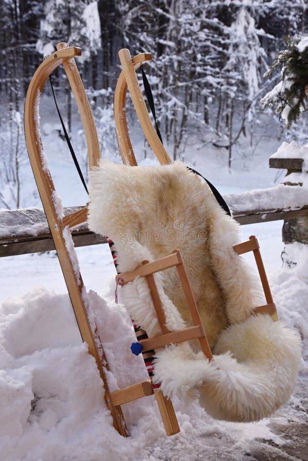 Sledge stock photo. Image of ludge, sleigh, holiday, hill - 48730278