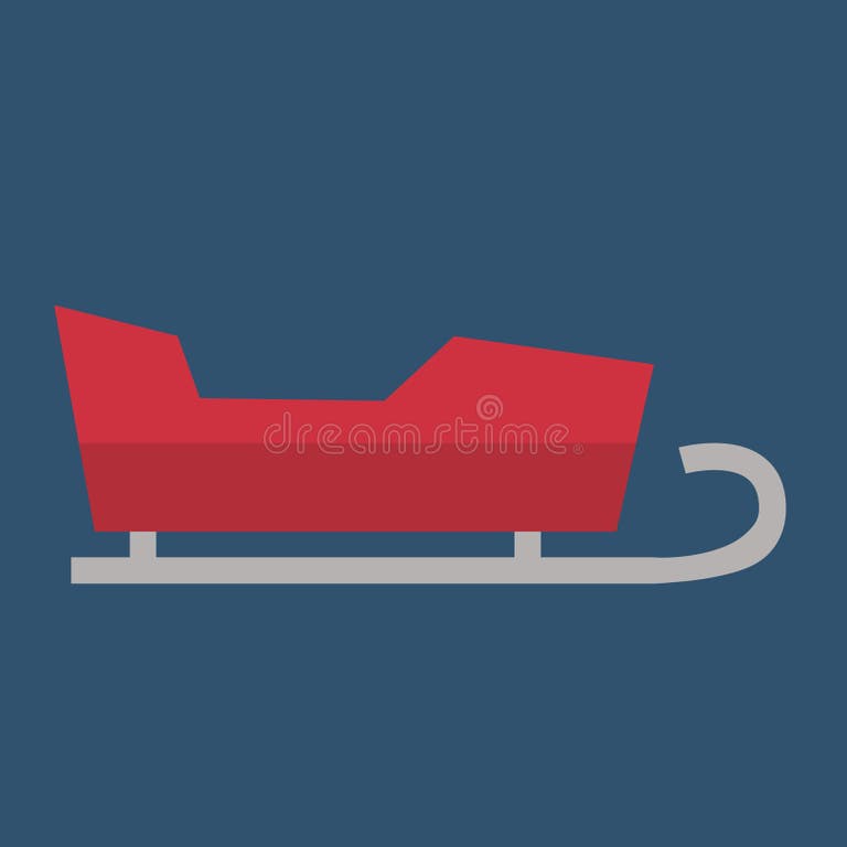 Sledge. Vector Illustration Decorative Design Stock Vector ...