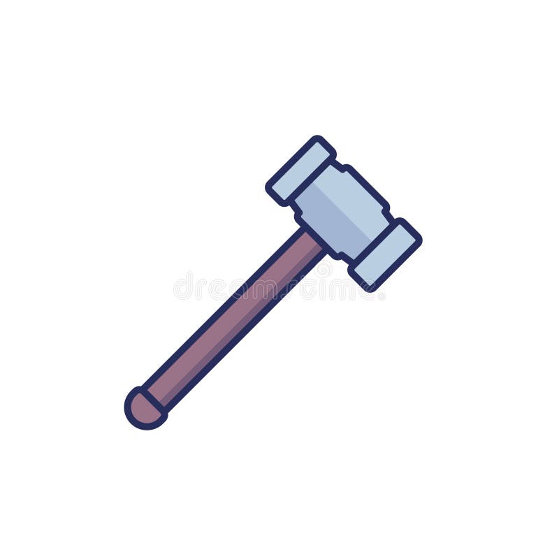 Sledgehammer Icon on White, Sledge Hammer Stock Vector - Illustration ...