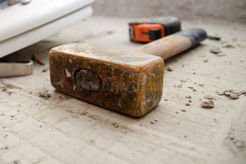 Sledgehammer stock image. Image of garbage, hard, maul - 69627915
