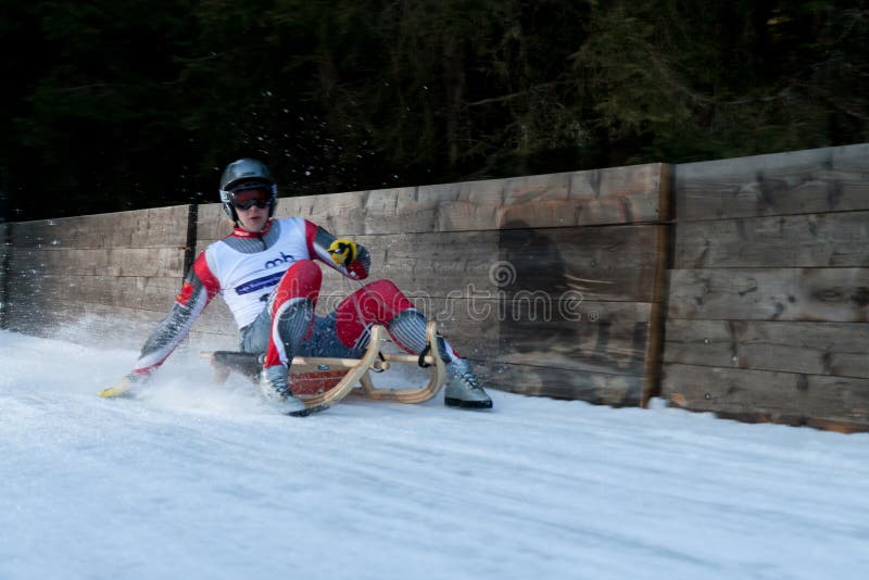 Sledging editorial photography. Image of athletes, alps - 62754582