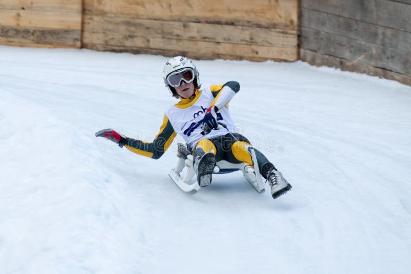 Sledging editorial stock photo. Image of sledders, tradition - 62754613