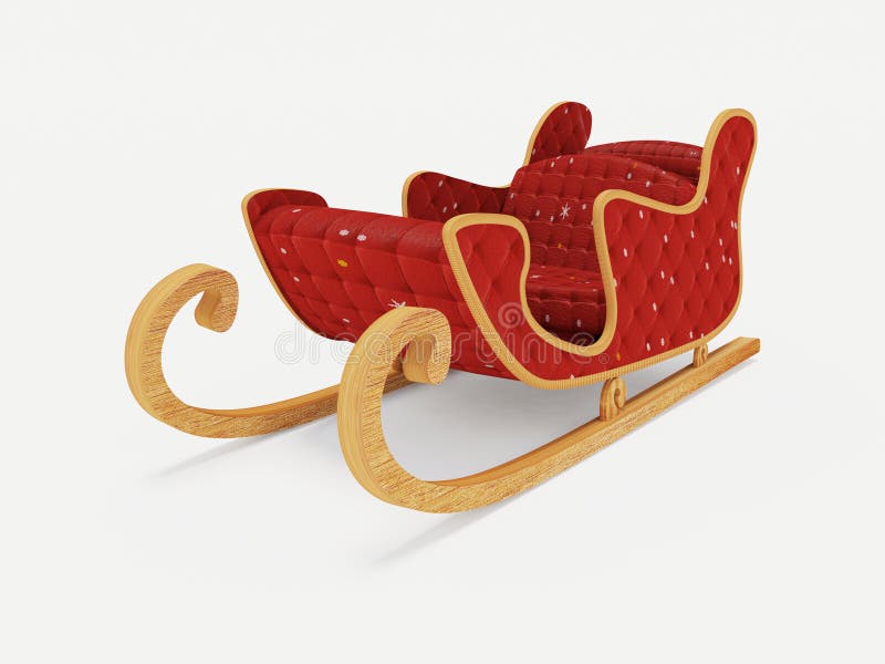 Slee de Kerstman stock illustratie. Illustration of vakantie - 27646947