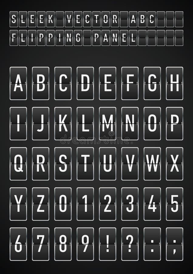 Sleek Abc Flipping Panel Stock Illustrations – 8 Sleek Abc Flipping ...