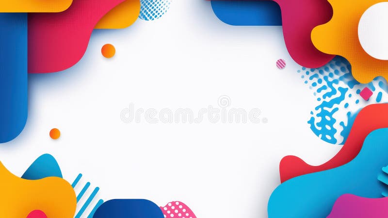 A Sleek Abstract Backdrop Featuring Basic Shapes Layered Vertically ...