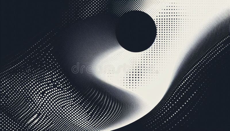 Sleek Abstract Background with Fading Halftone Patterns and Ample Space ...