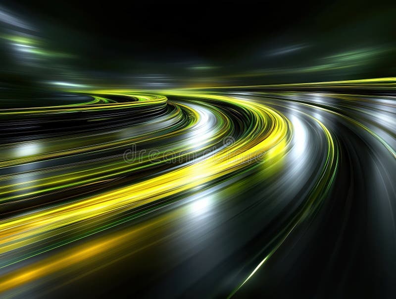 Fast Green Motion Blur Design Stock Illustration - Illustration of ...