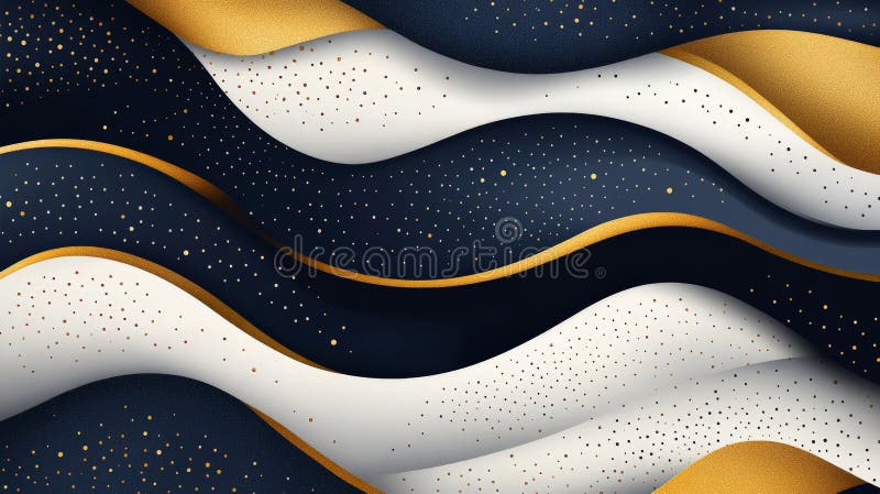 A Sleek Abstract Background with Rich Geometric Patterns in Navy, White ...