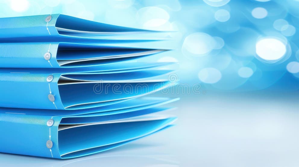A Sleek, Abstract Blue Folder Represents a Digital Map, Perfect for ...