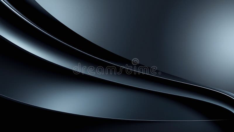 Sleek Abstract Dark Wave Background with Subtle Gradient Lines Stock ...