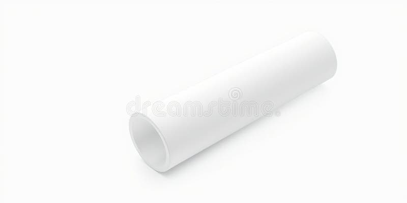 Sleek Abstract Geometric Long Cylinder Form a Minimalist 3D Rendering ...