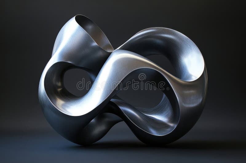 A Sleek, Abstract Sculpture with Intertwined Forms, Symbolizing ...