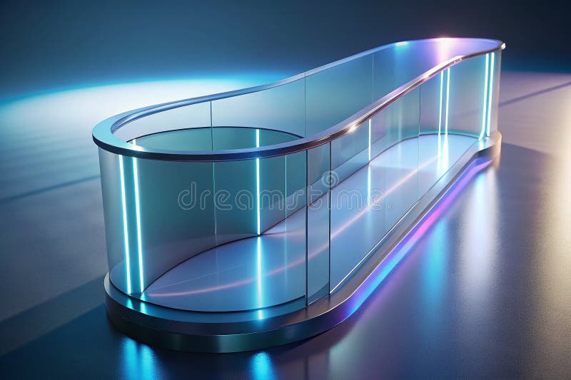 Sleek Acrylic Safety Divider a Modern Curved Barrier for Enhanced ...