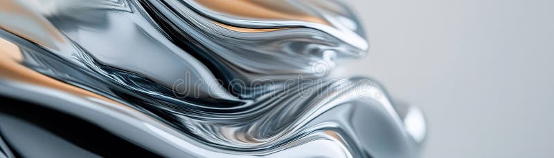 Sleek Acrylic Strokes in Metallic Silver and Deep Matte Black Blend ...