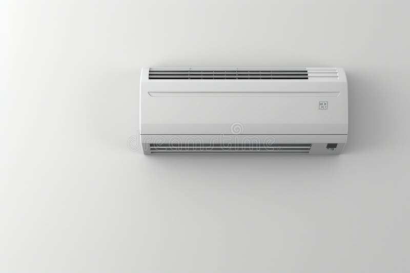 Sleek Air Conditioner Mounted on a Clean White Wall in a Modern Room ...